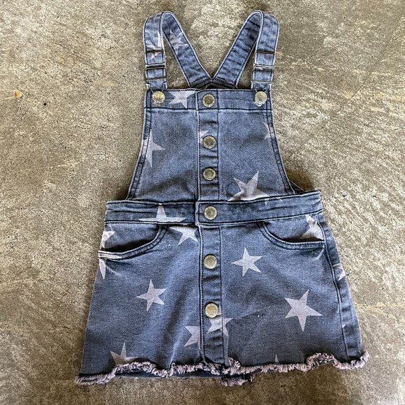 Cotton On | Dresses | Cotton On Black Denim Star Overalls Dress | Poshmark